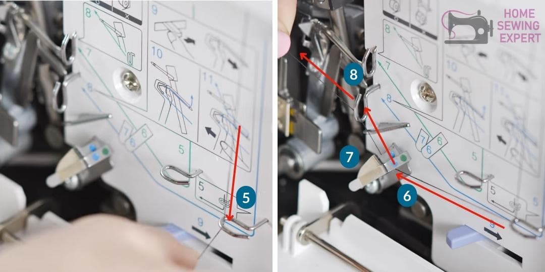How to Thread a Serger: Easy Threading 4 Thread Overlocker